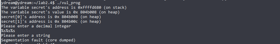 安全编程原理 Lab4 Format String Vulnerability Ydreams Blog 5782